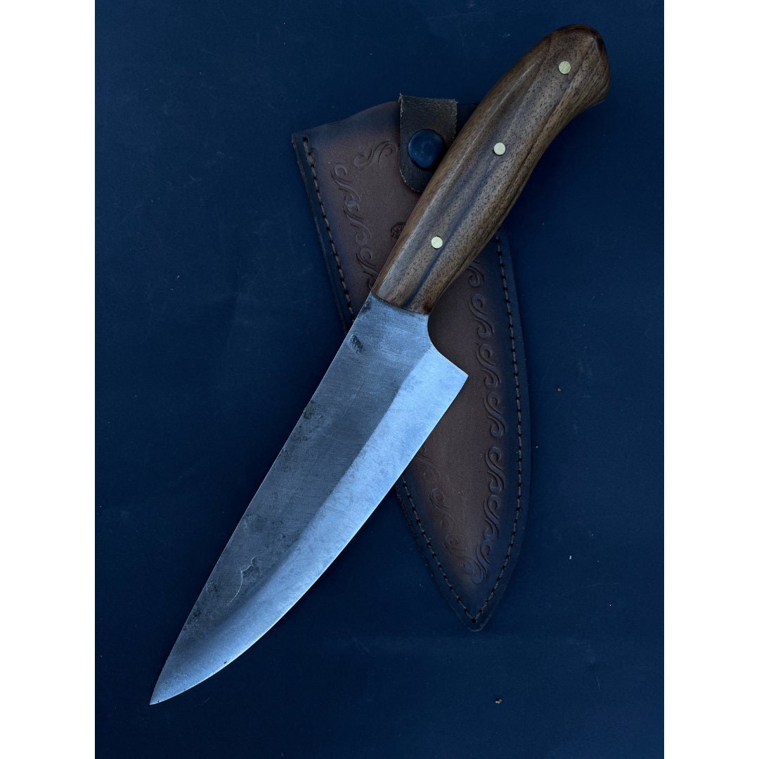 Forged Steel Kitchen Knife, Hand Forged Steel Knife, Carbon Steel ...