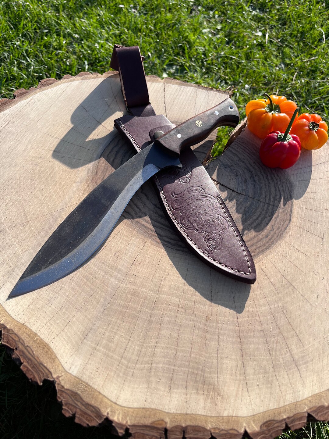 Handmade Gurkha Kukri Full Tang Blade Kukri Camping Knive Custom Gift ...