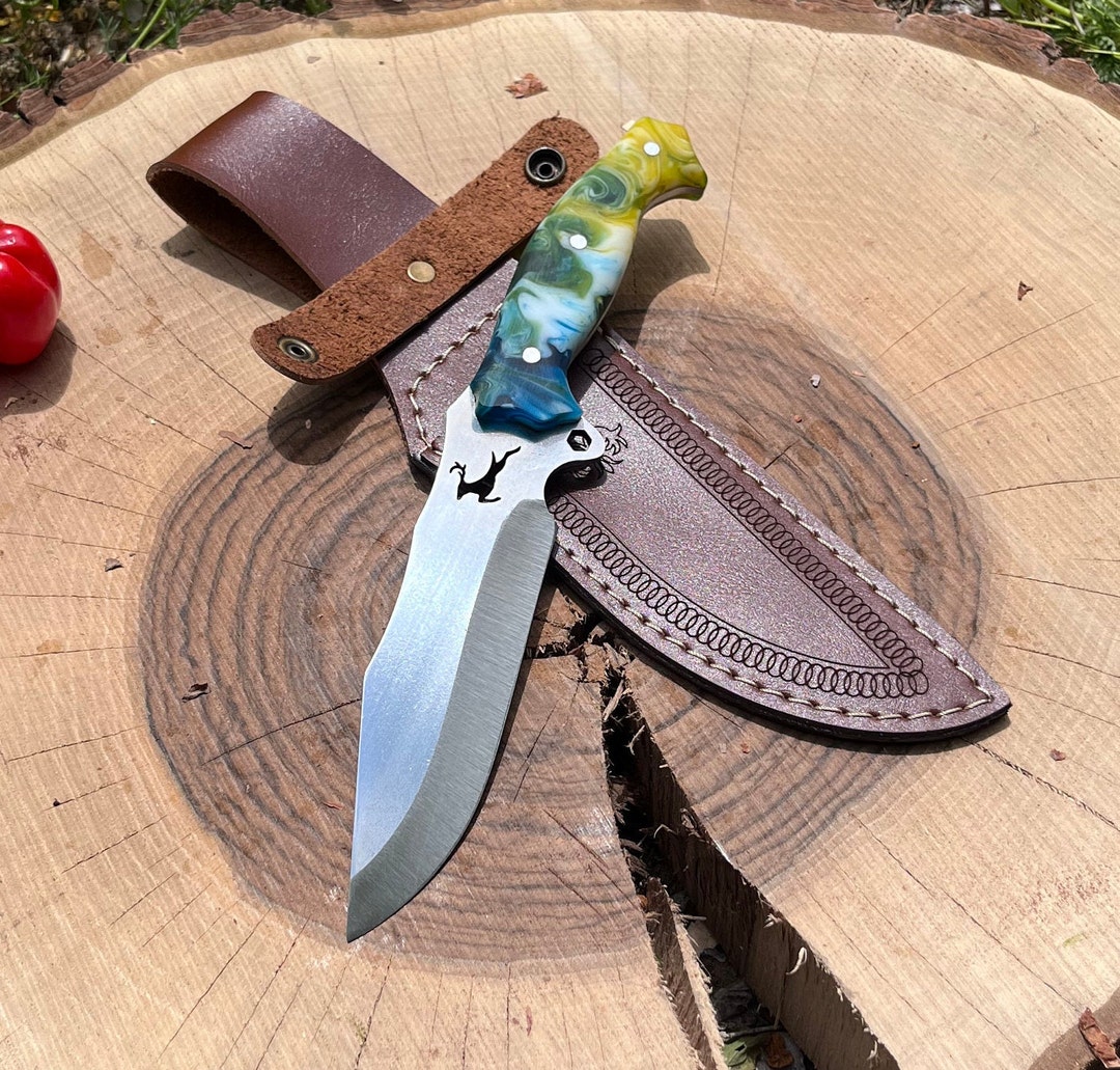 Epoxy Handle Tactical Fixed Blade Knife, Full Tang Knife, Survival ...