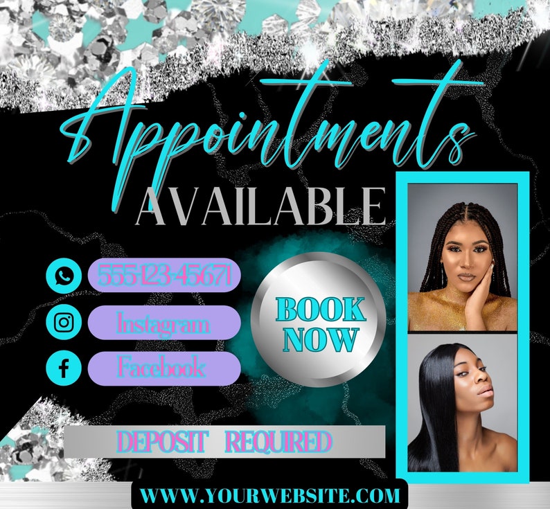 Editable Book Now Flyer DIY Social Media Sales Flyer premade Editable ...