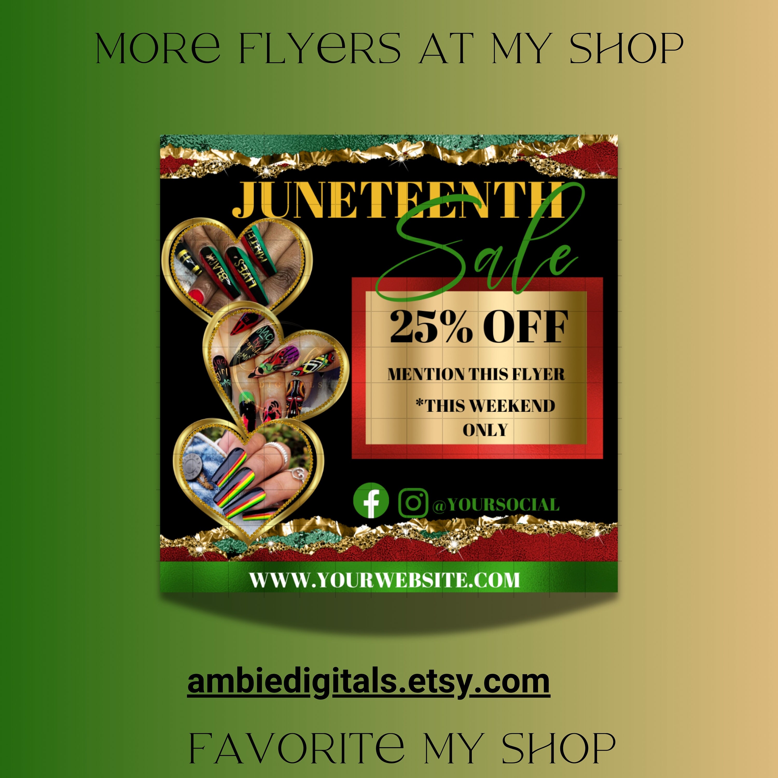 Editable Juneteenth Flyer Template 1865 Juneteenth Lash Flyer Black ...