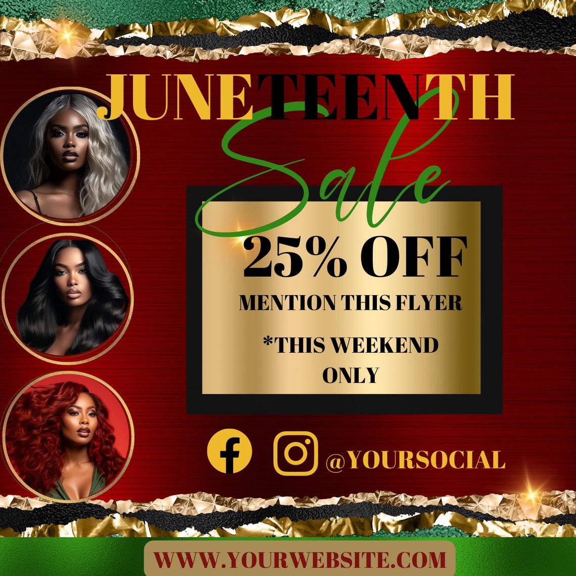 Editable Juneteenth Flyer Template Juneteenth Sales Juneteenth ...