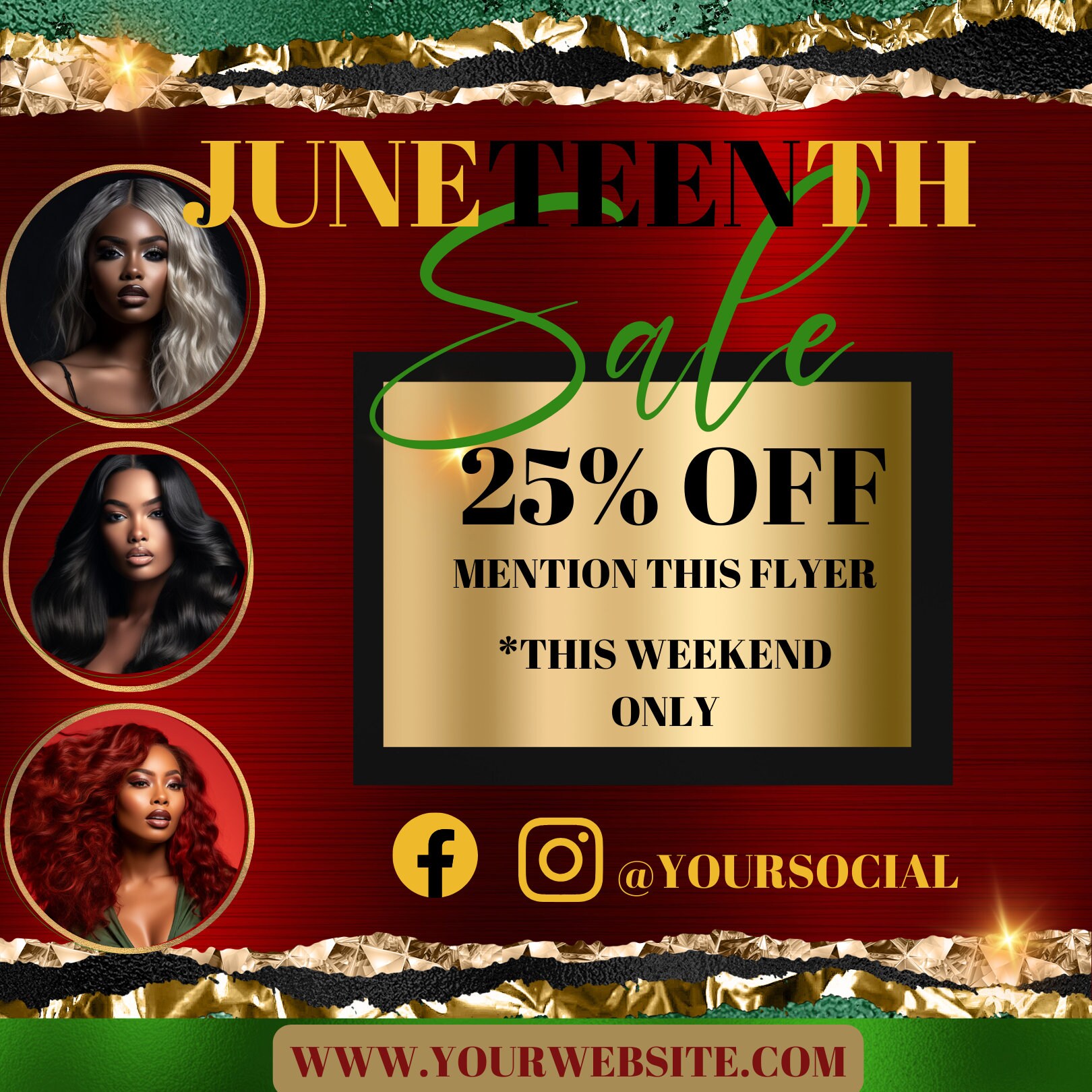 Editable Juneteenth Flyer Template Juneteenth Sales Juneteenth ...