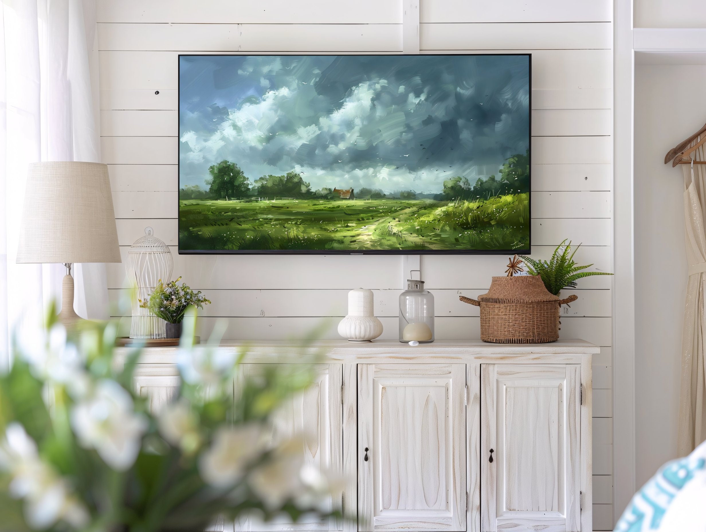 Frame TV Art: Dutch Countryside Landscape Painting, Inspired by John ...
