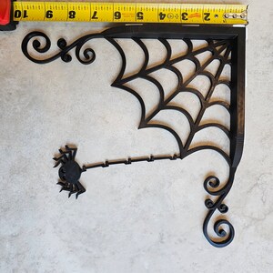 Spooky Frilled Door Corner Spider Web With Spider - Etsy