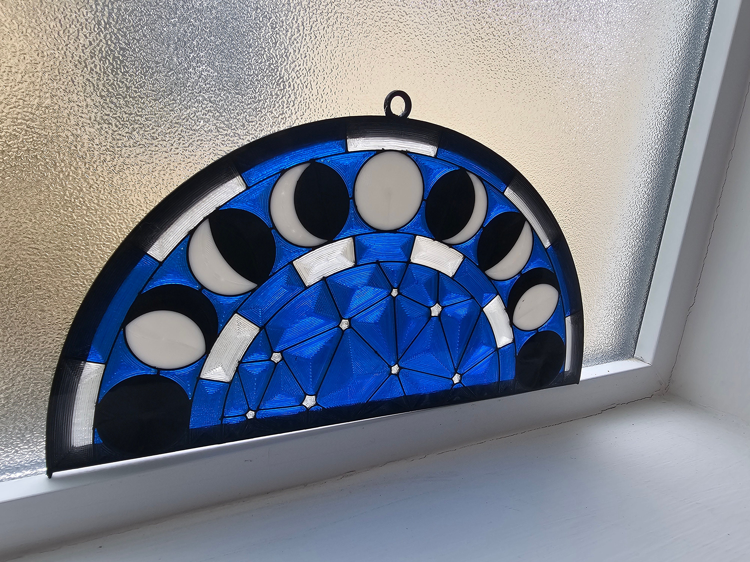 3D Printed Moon Phases "stained Glass" - Etsy