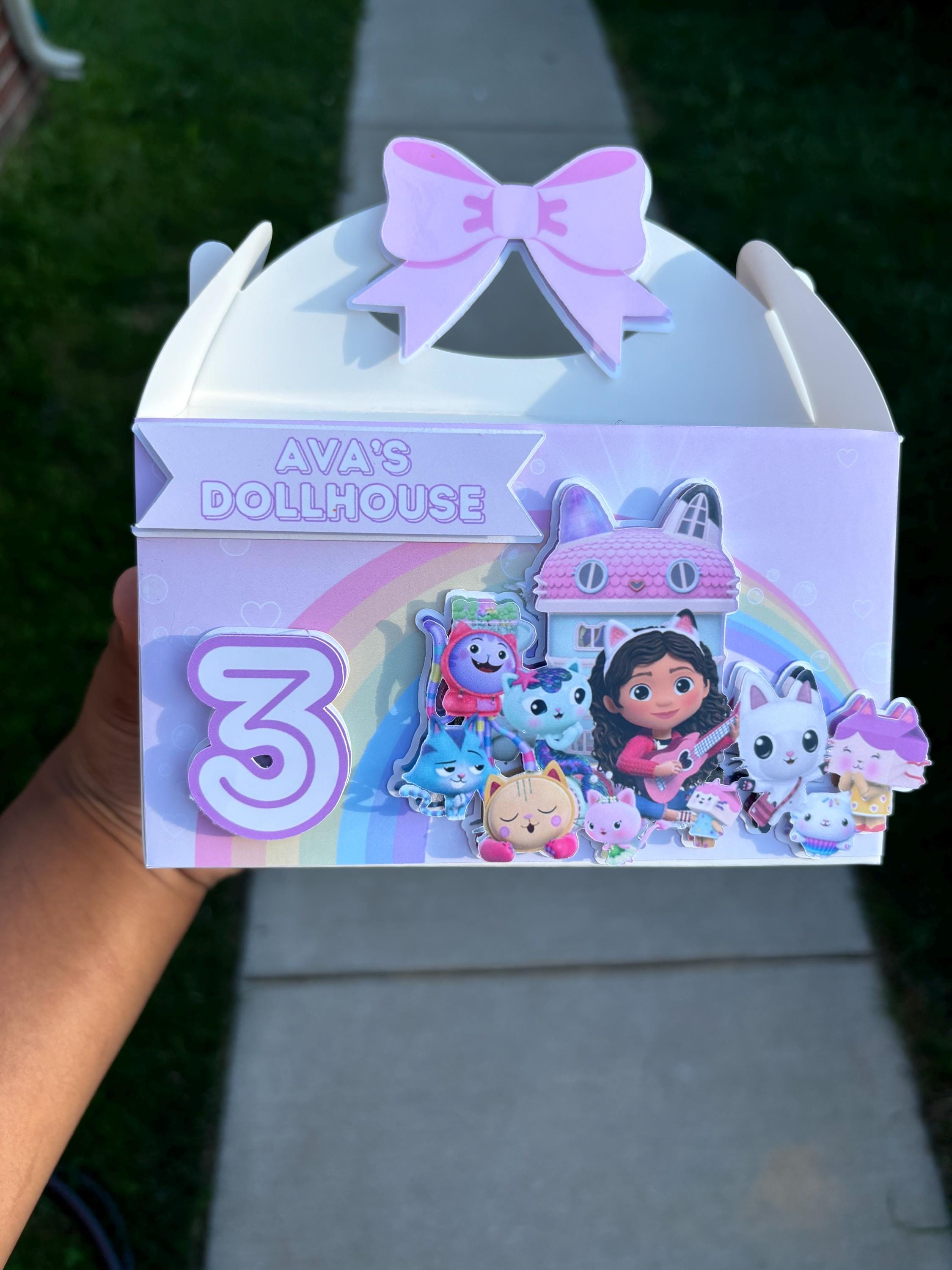 Dollhouse 3D Gable Box- Custom Gable Box - 3D- Birthday Gable Box ...