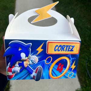Gamer 3D Gable Box- Sonic-custom Gable Box - 3D- Birthday Gable Box ...