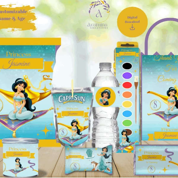 Princess Jasmine Chip Bag - Etsy