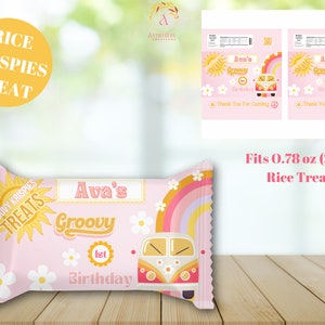 Groovy Party Favor Labels - 5 Pack- Birthday- Hippie-70s -chip Bag ...