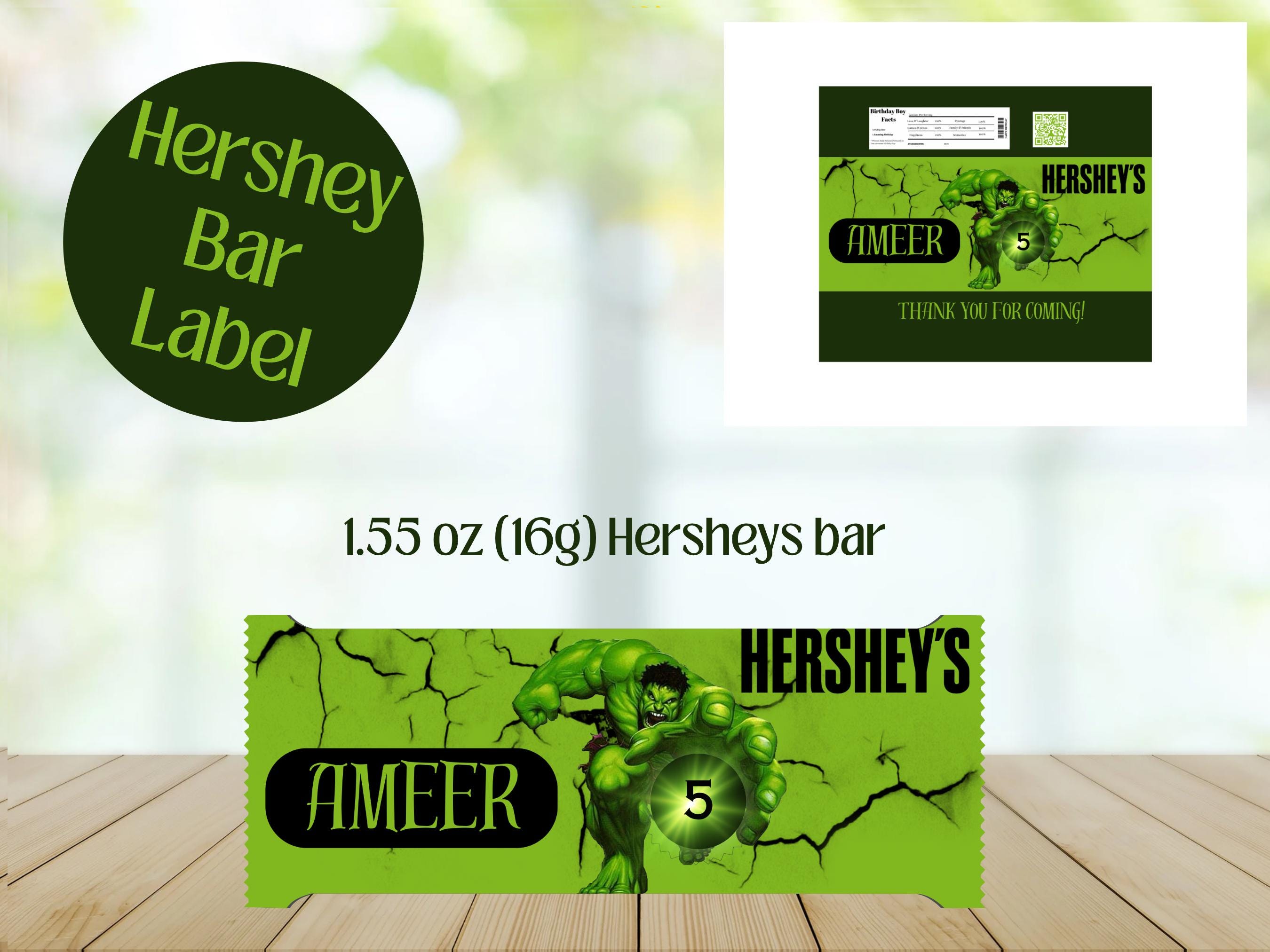 Superhero - Hulk - Party Labels - Chip Bag - Water Bottle - Candy Ring ...