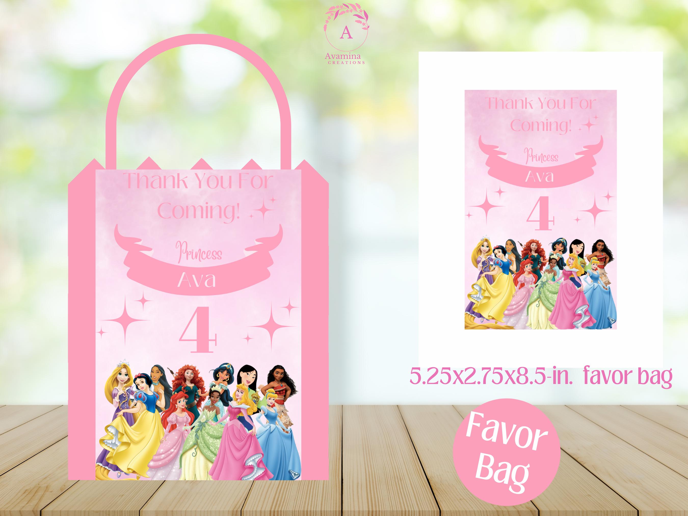 Princess Party Pack Labels - Chip Bag - Water Bottle - Candy Bar -fruit ...
