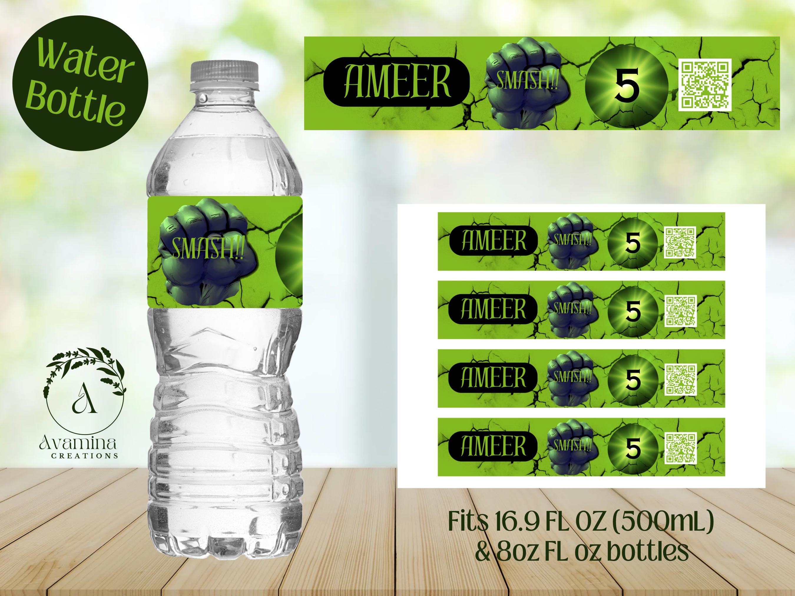 Superhero - Hulk - Party Labels - Chip Bag - Water Bottle - Candy Ring ...