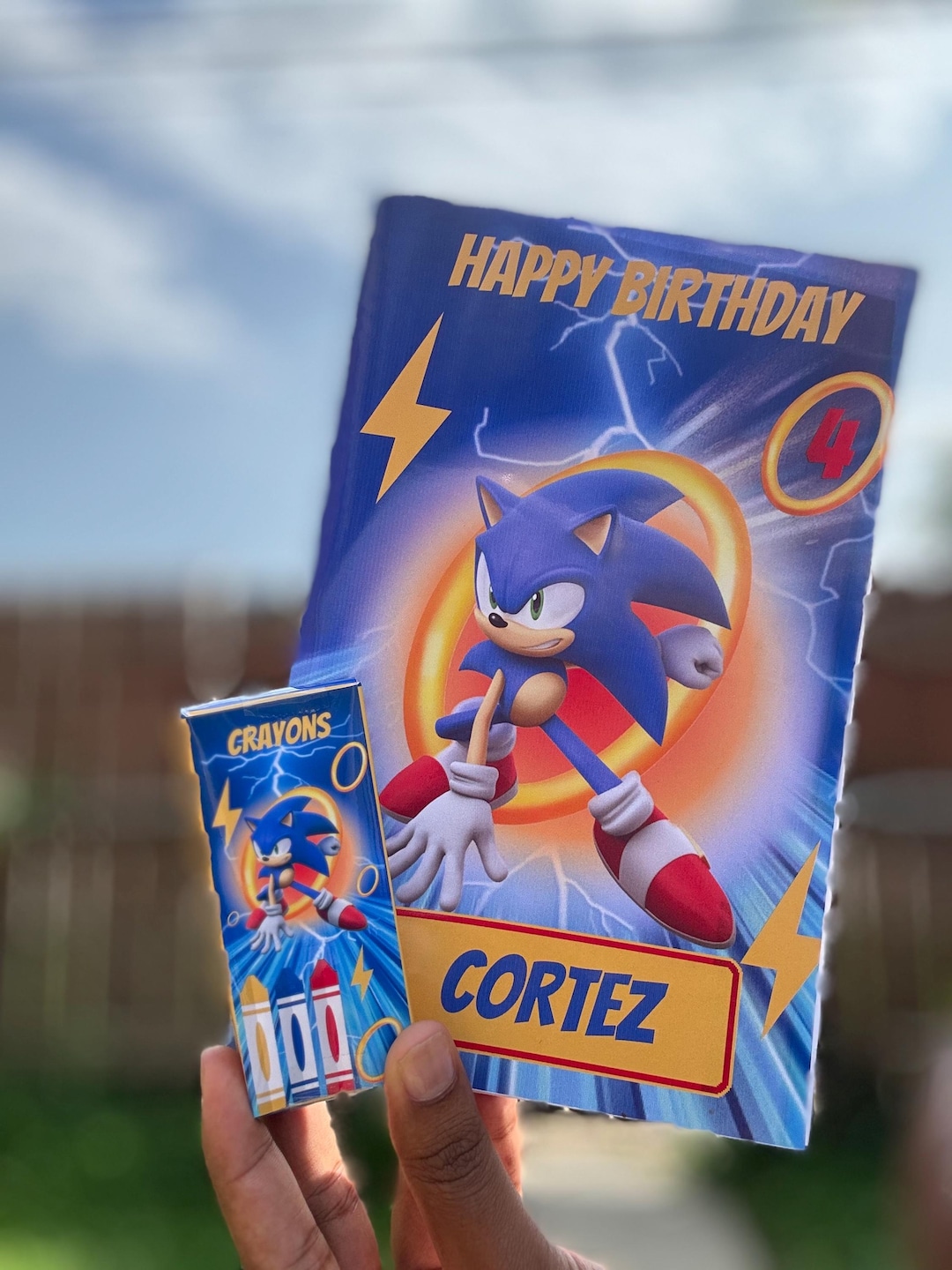 Sonic Coloring Books Sonic Party Favors Personalized Coloring/activity ...