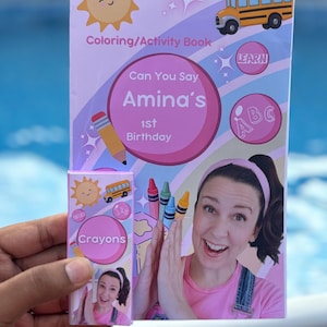 Teacher - Coloring Books- Crayons - Toddler Birthday -ms R Bday- Ms.r ...