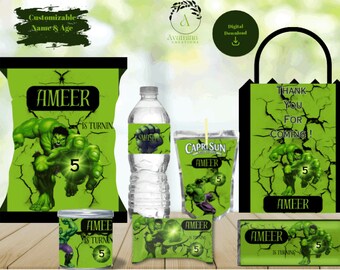 Hulk Party Favors Boxes Hulk Birthday Decoration Baby - Etsy Canada