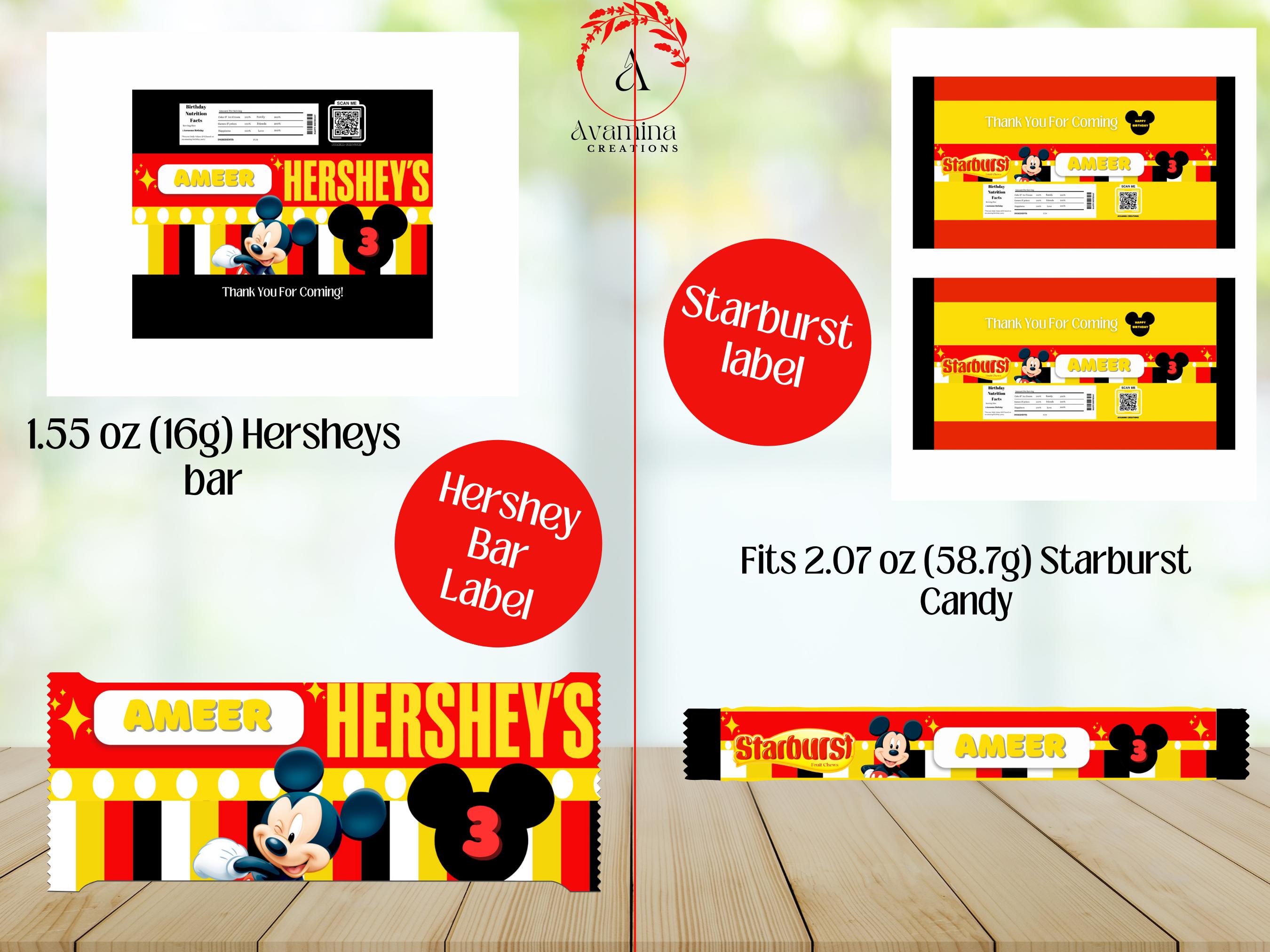 Mickey Mouse Party Labels- Mickey Birthday- Mickey Party Favors- Chip ...