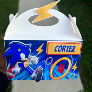 Gamer 3D Gable Box- Sonic-custom Gable Box - 3D- Birthday Gable Box ...
