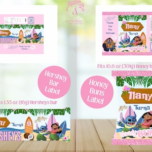 Hula - Lilo and Stitch Party Favor Labels-stitch Chip Bag -water-lilo ...