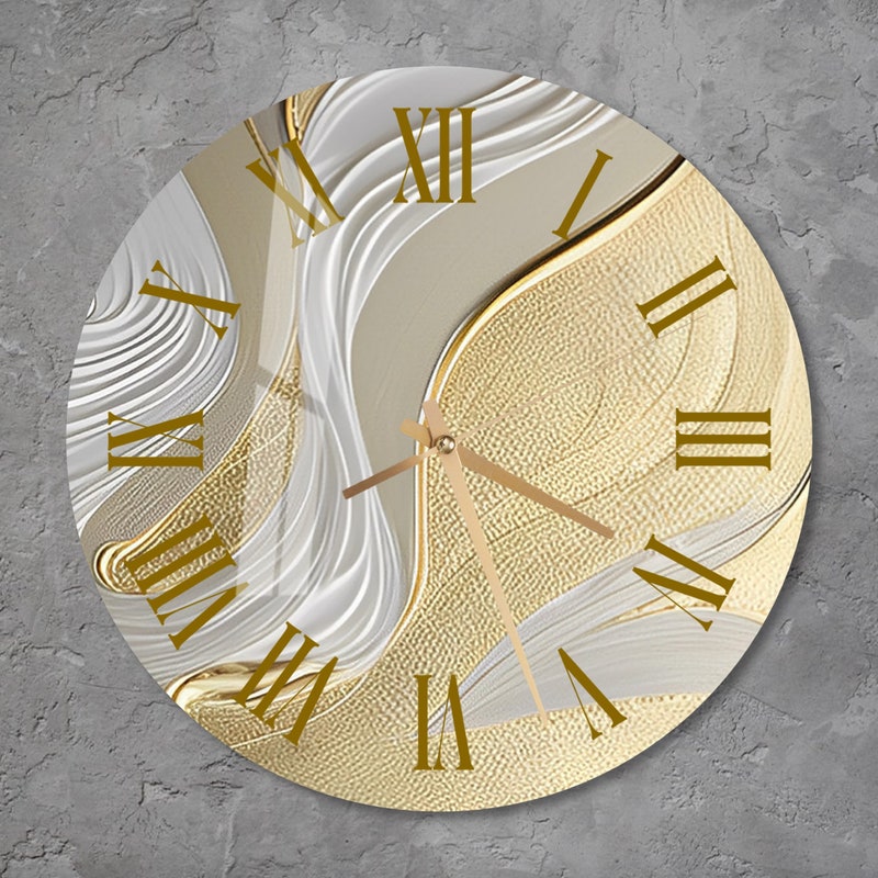 Gold Wall Clock - Etsy