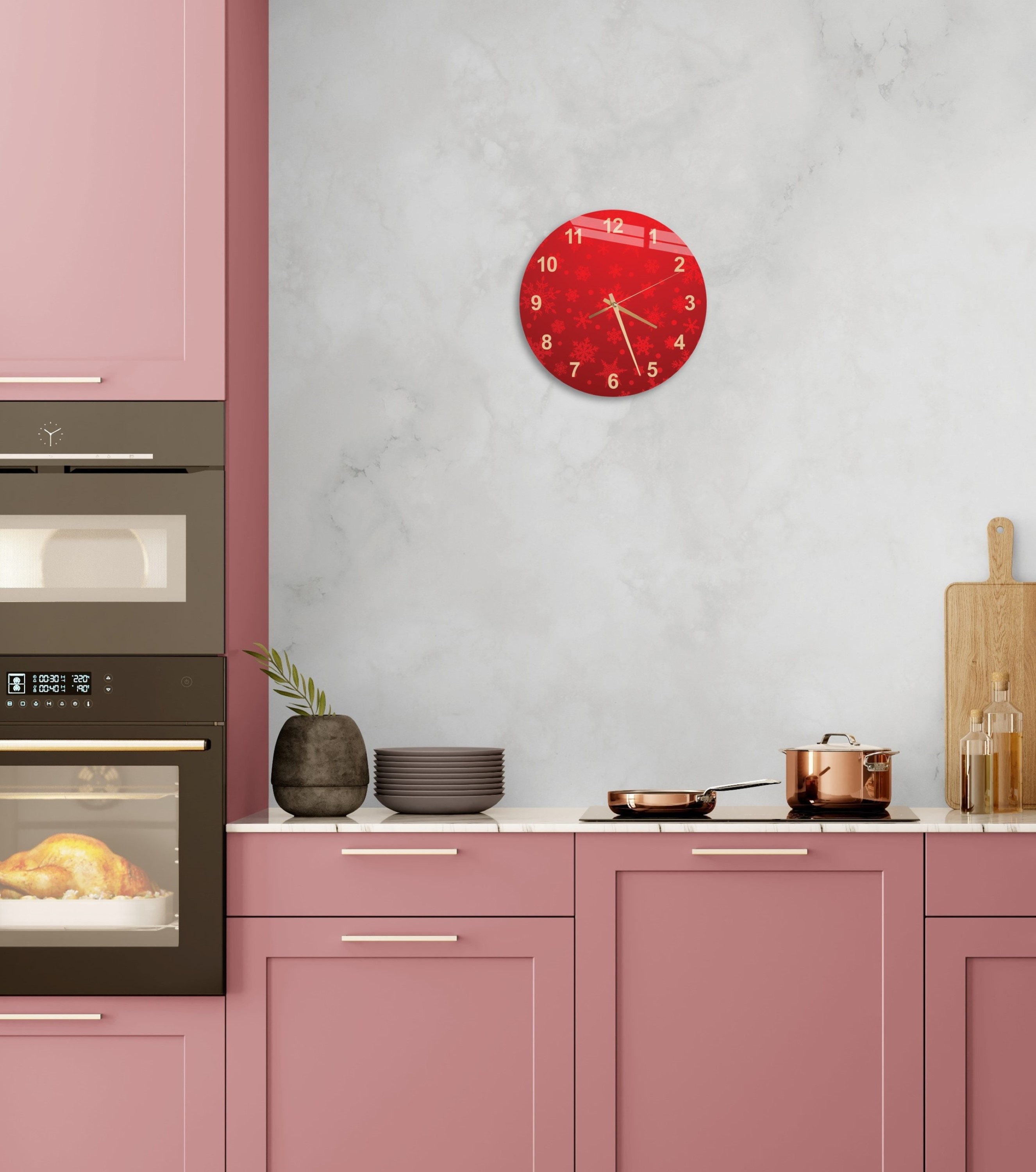 Custom Tempered Glass Wall Clock Wall Art, Family Name Sign, Unique ...