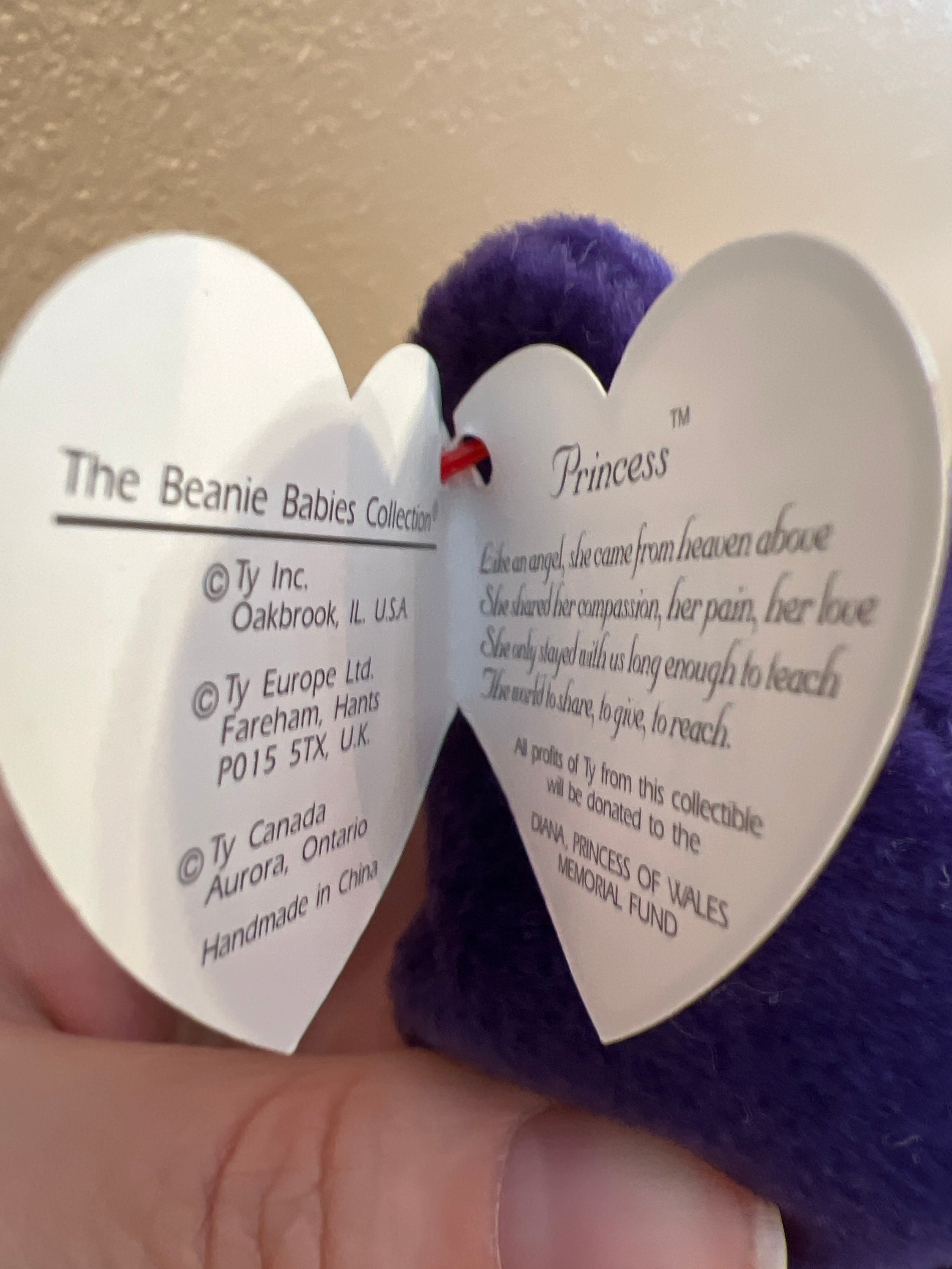 RARE Princess Beanie Baby With Tag ERRORS - Etsy