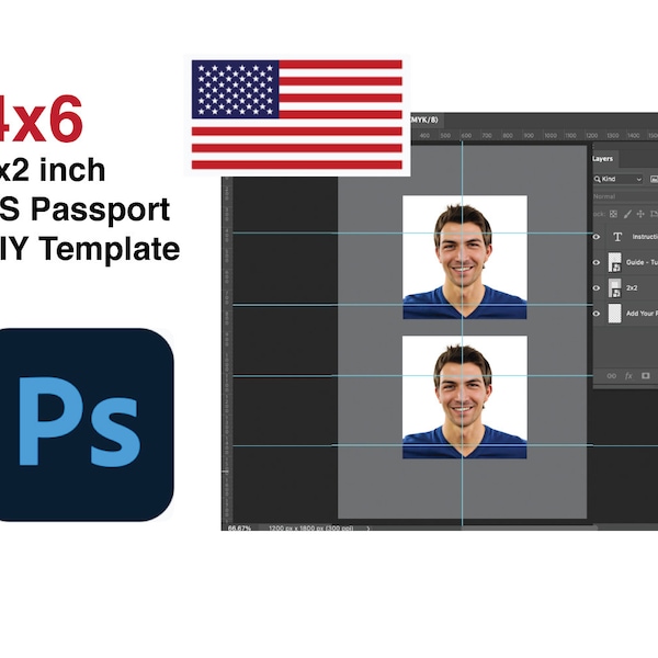 Passport Photo Frame - Etsy