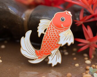 Doitsu Koi Fish Hard Enamel Pin - Etsy