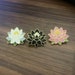 White Lotus Flower Enamel Lapel Pin - Etsy