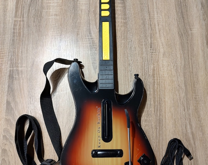 Modded Guitar Hero World Tour Controller With Mech Frets ,pi Pico and ...