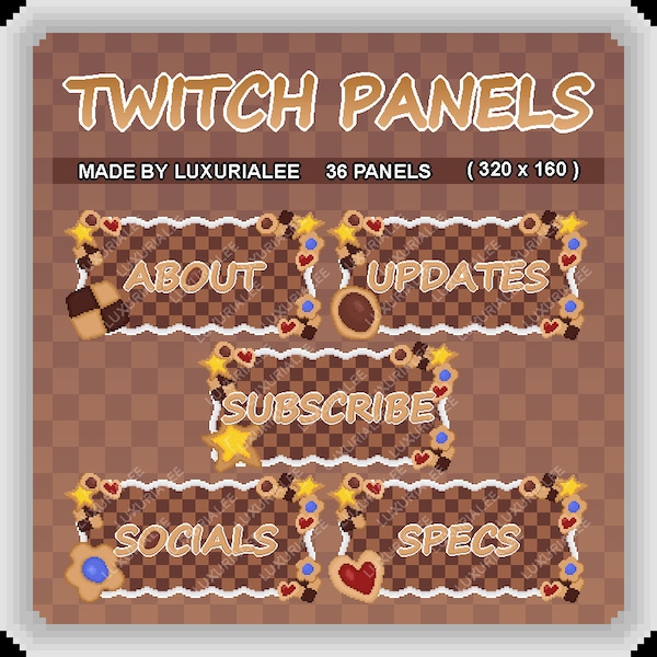Pixel Art Twitch Panels - Etsy