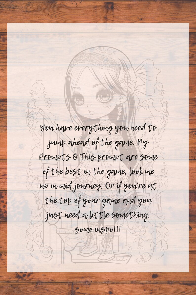 CHIBI GIRLS Mid Journey PROMPTS 3 for the Price of 2 Plus Examples Dont ...