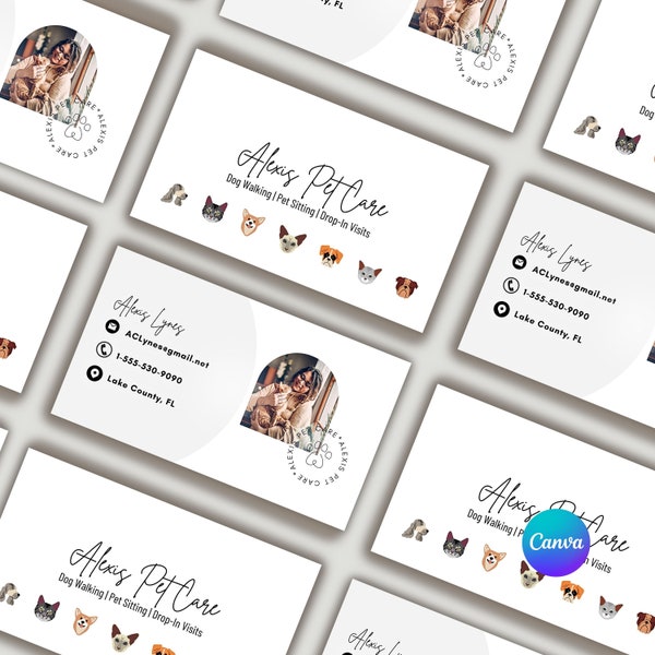 Pet Sitting Business Cards - Etsy