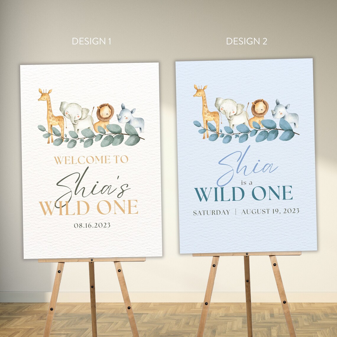 Wild One Birthday Sign First Birthday Sign Jungle Themed - Etsy