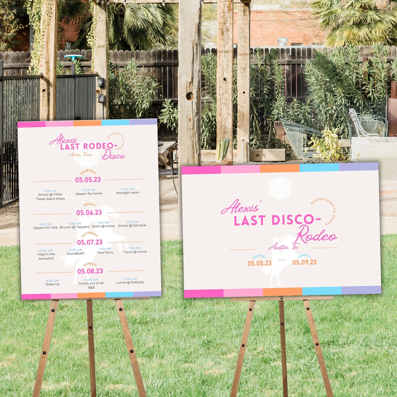 Cowgirl Disco Bachelorette Party Decor Rodeo Disco Bachelorette Decor ...