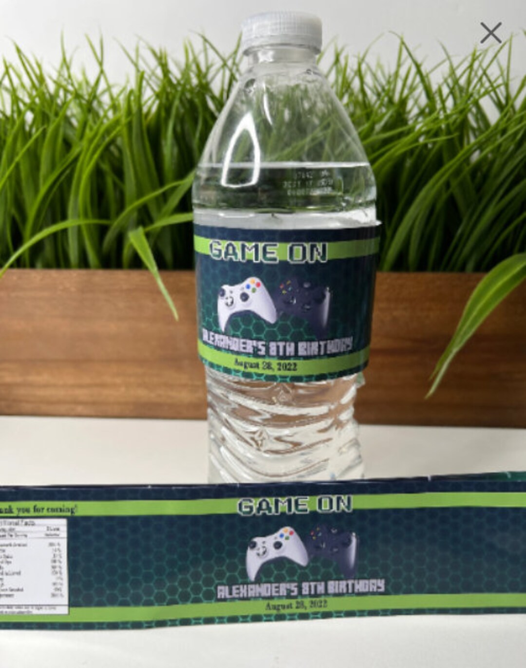 Gamer Water Bottle Labelsvideo Games Birthday Party Gamer - Etsy