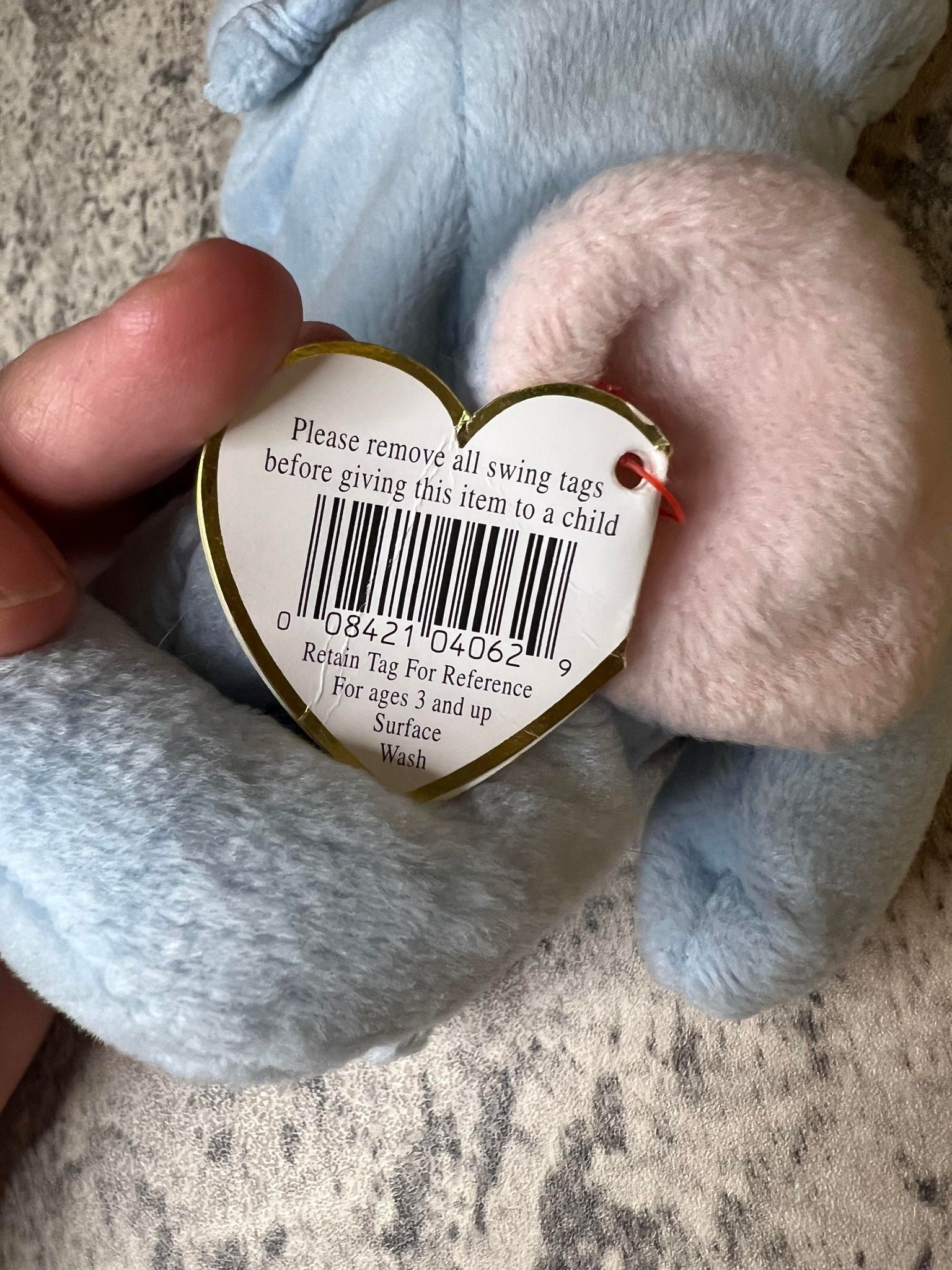 TY Beanie Babies | Peanut | 1995 Tag Errors, Mint, Retired (original ...