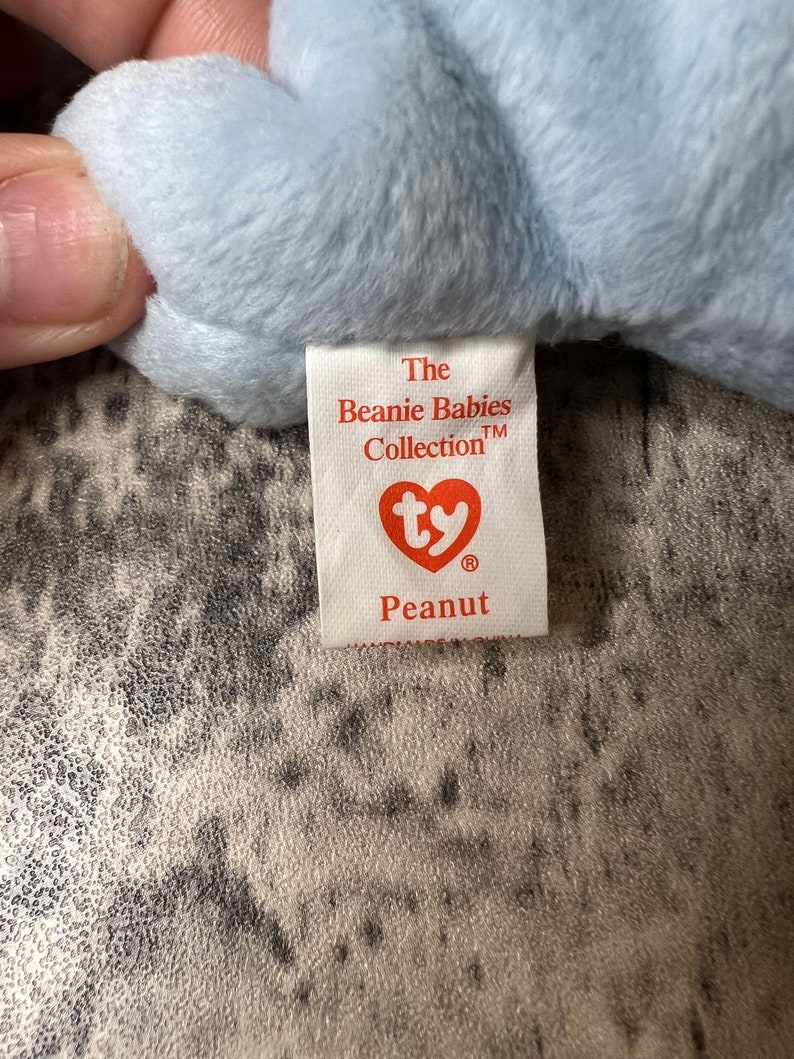 TY Beanie Babies | Peanut | 1995 Tag Errors, Mint, Retired (original ...