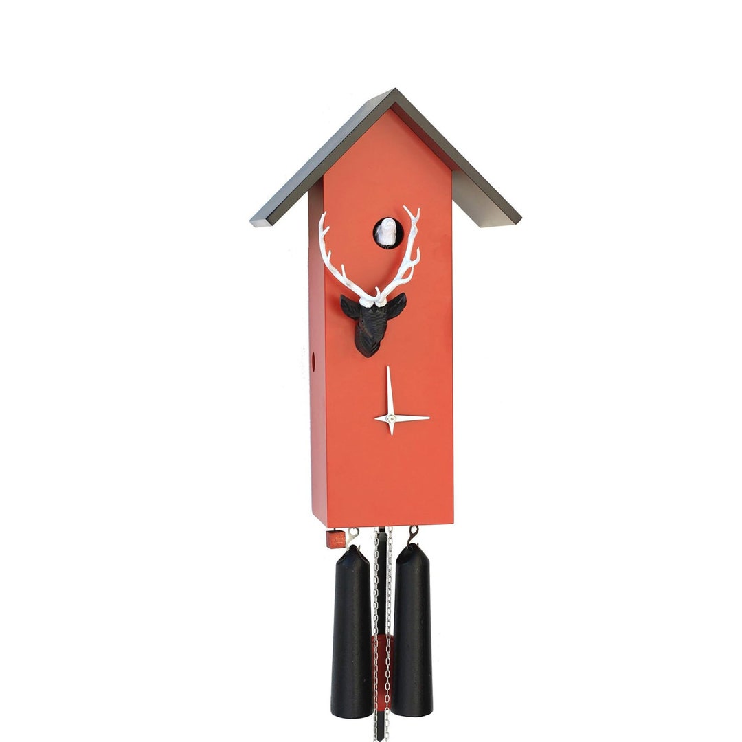 Cuckoo Clock With Deer Head, Deer Cuckoo Clock, Handmade Cuckoo Clock ...