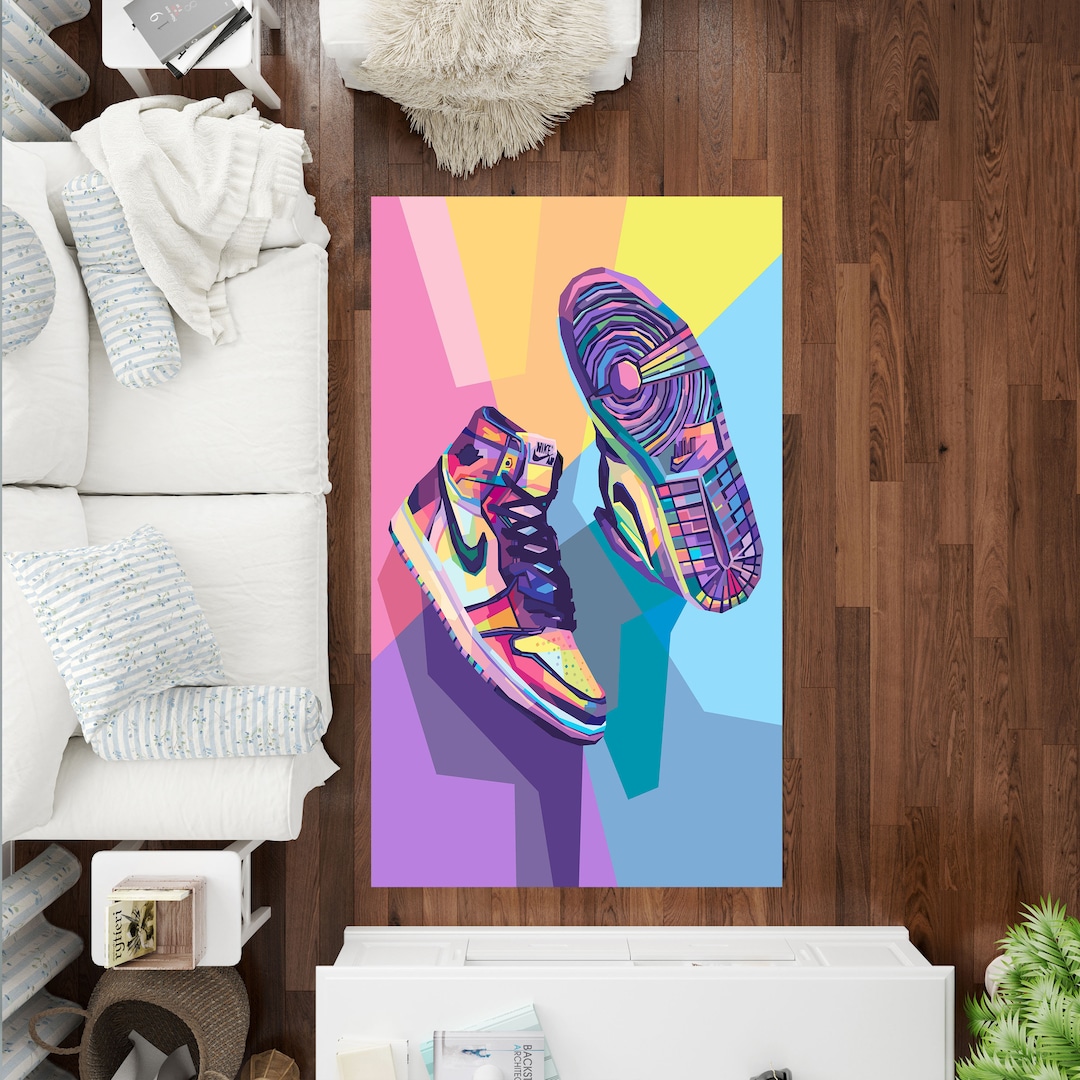 Nike Rug Air Jordan Rug Dressing Room Decor Sports Rug - Etsy