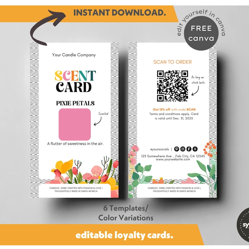 Perfume Sample Cards - Etsy