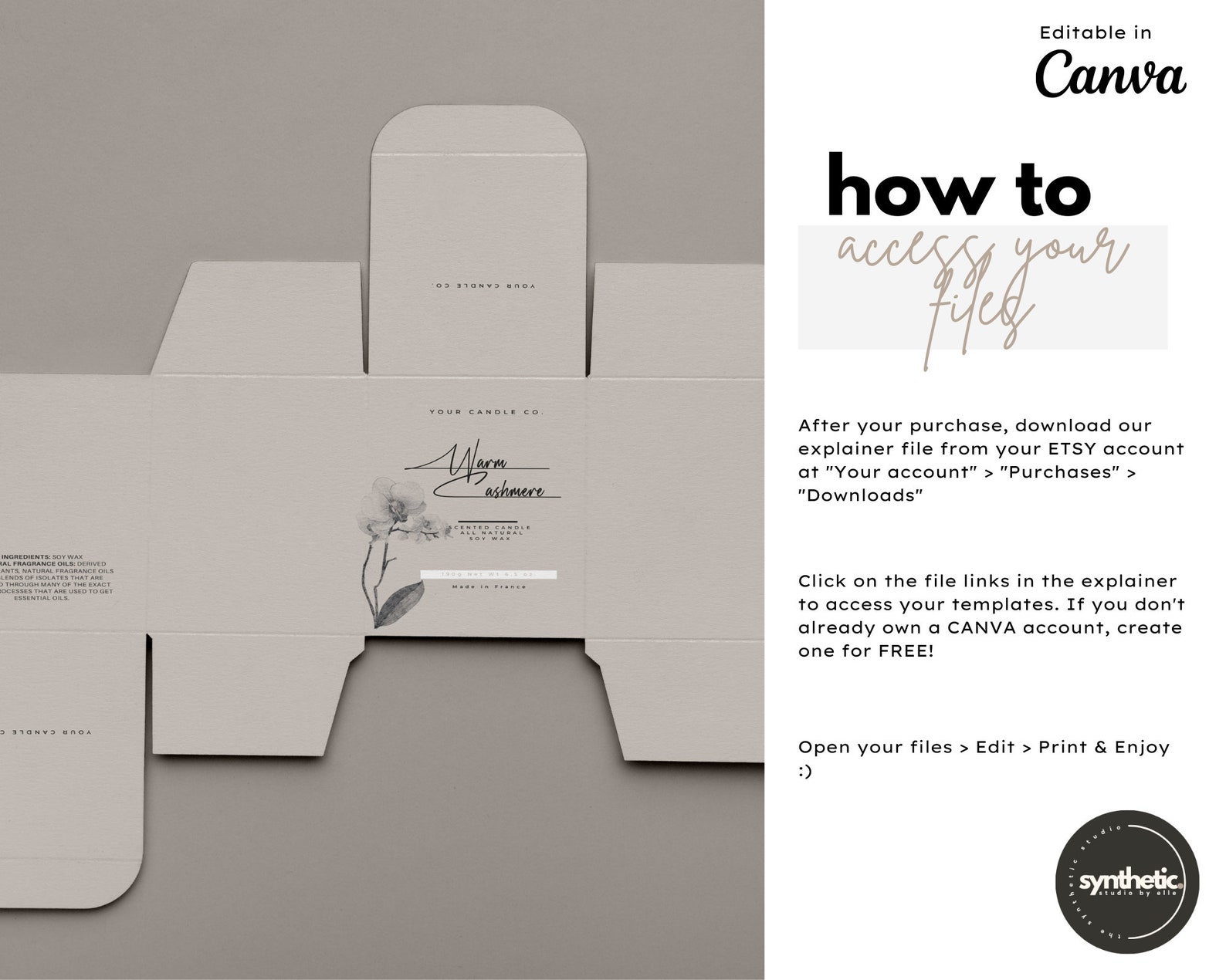 9 Personalized Candle Box Templates | Candle Gift Box | Custom ...