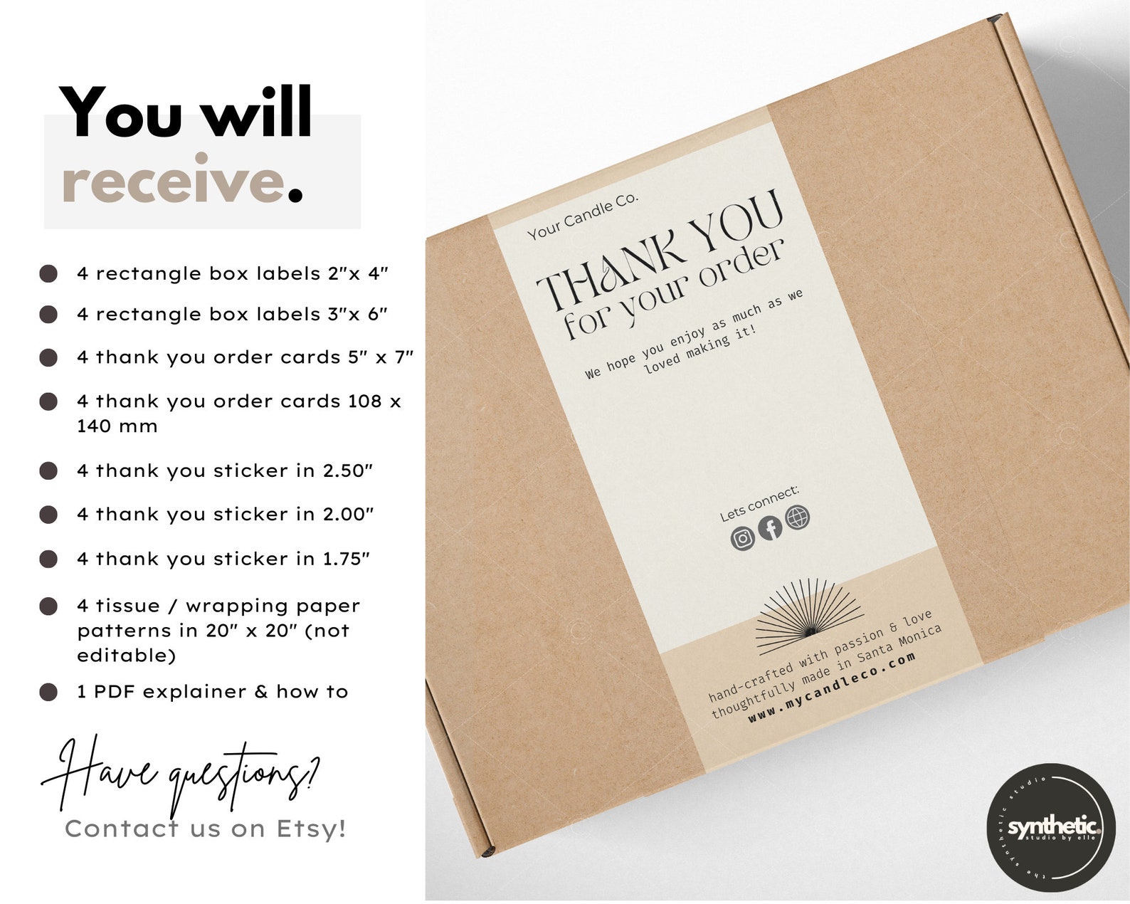 Custom Packaging | Editable Branding Kit, Branding Package, Modern ...