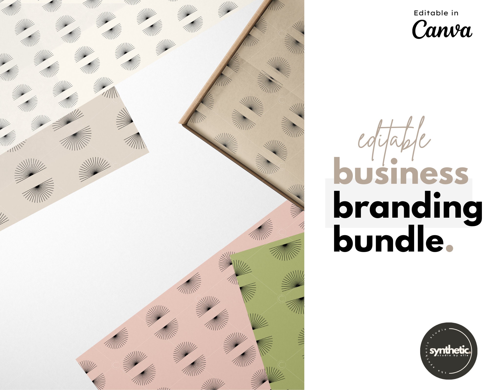Custom Packaging | Editable Branding Kit, Branding Package, Modern ...