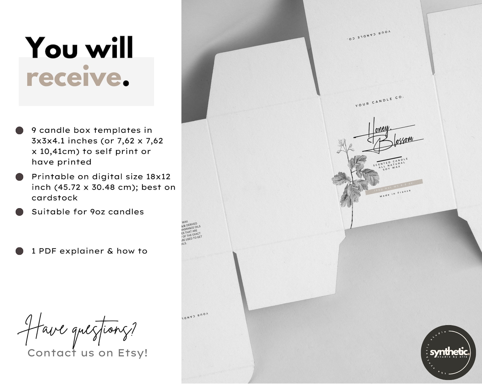 9 Personalized Candle Box Templates | Candle Gift Box | Custom ...