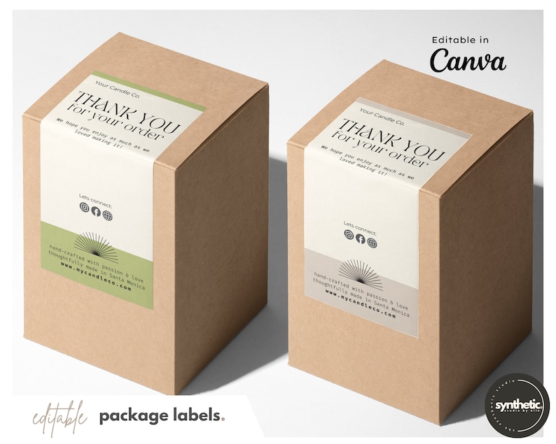 Editable Packaging Label Template | Rectangle Box Label, Printable ...