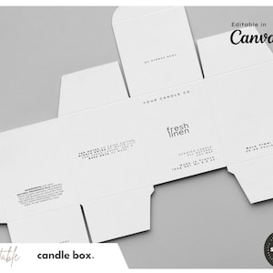2 Personalized Candle Box Templates & Candle Gift Box | Minimalistic ...
