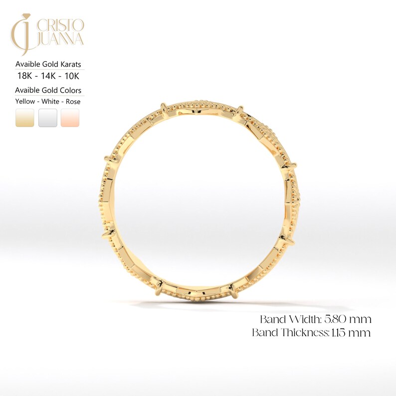 14K Gold Triangle Ring Stacking Ring Triangular Eternity Bold Band Gift ...