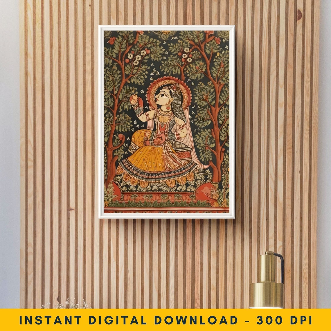 Indian Madhubani Painting, Madhubani Wall Art, Madhubani Print Poster ...