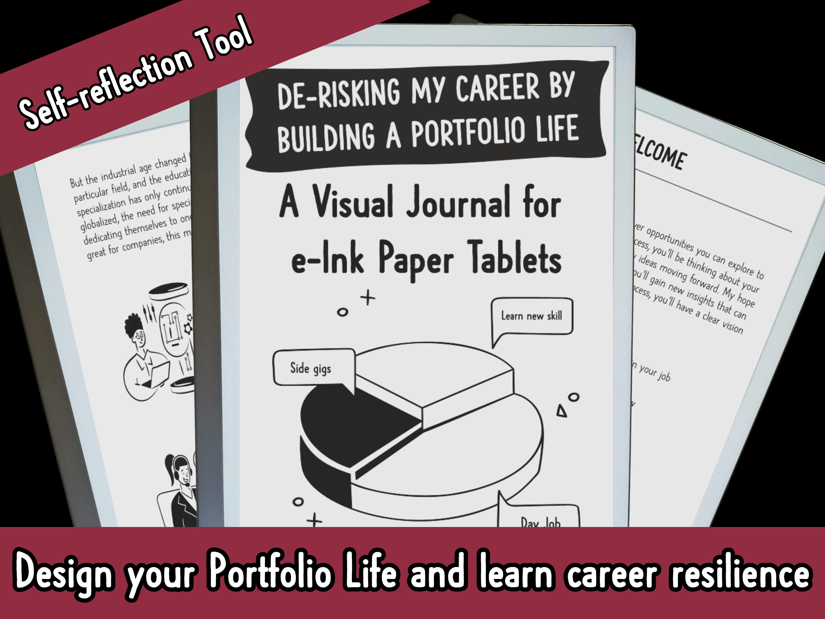 Remarkable Templates Career Growth Planner Journal for Remarkable, Work ...